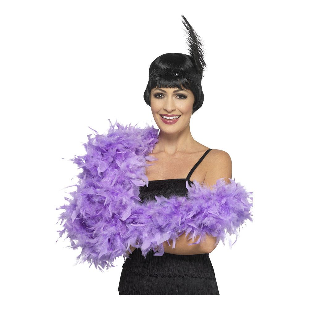 Fjäderboa 80 gram - Lila - Geekbutiken